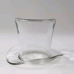 BLENKO | Accents | Blenko Top Hat Handblown Clear Glass Vintage 96s 45 ...